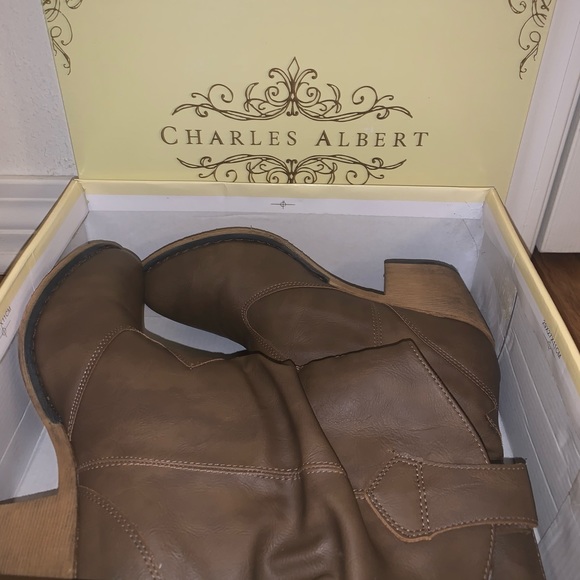 Charles Albert | Shoes | Olive Green Boots | Poshmark